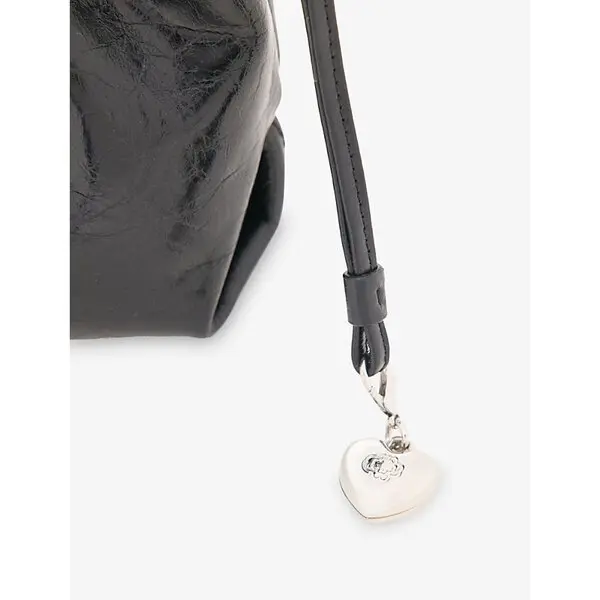 Maje Leather Shoulder Bag