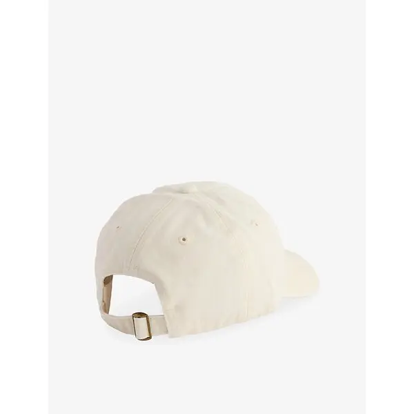 NOT BORING It's Ok' Slogan-embroidered Cotton Cap