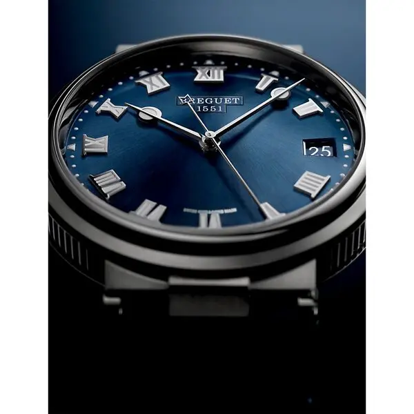 BREGUET Classique Phase De Lune 9087 18ct White-gold Automatic Watch 30mm
