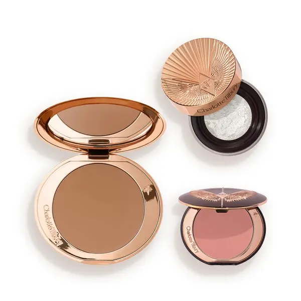 Charlotte Tilbury Airbrush Flawless Blur, Bronze + Blush Trio