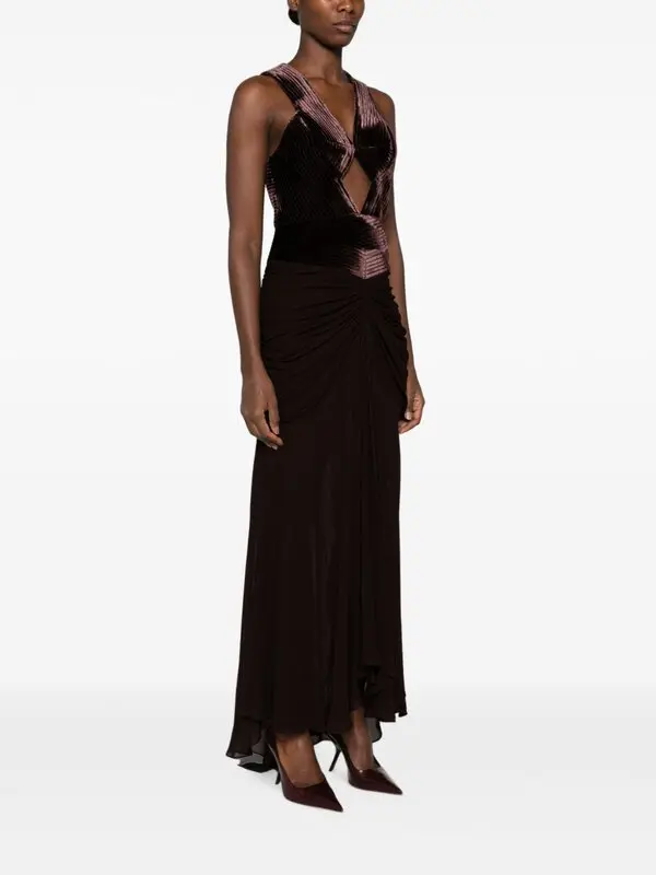 Zimmermann Valiant Draped Long Dress - Red