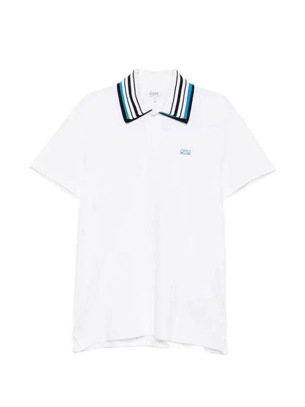 Loewe Anagram Cotton Polo Shirt