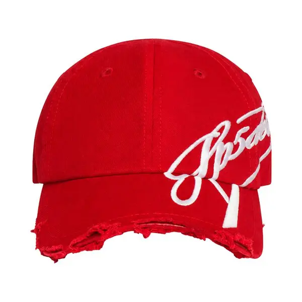 SP5DER Cursive Logo Baseball Cap - Red