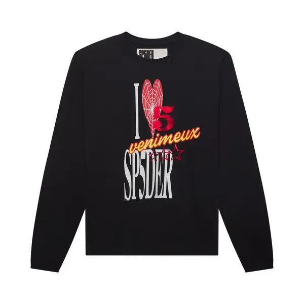 SP5DER Souvenir V2 Long-sleeve 'onyx - Black