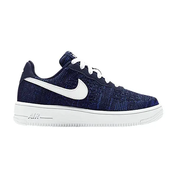 Nike Air Force 1 Flyknit 2.0 Gs 'college Navy - Blue
