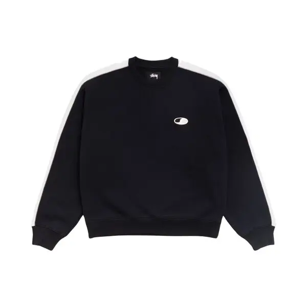 StÜssy Paneled Stripe Crewneck Pullover