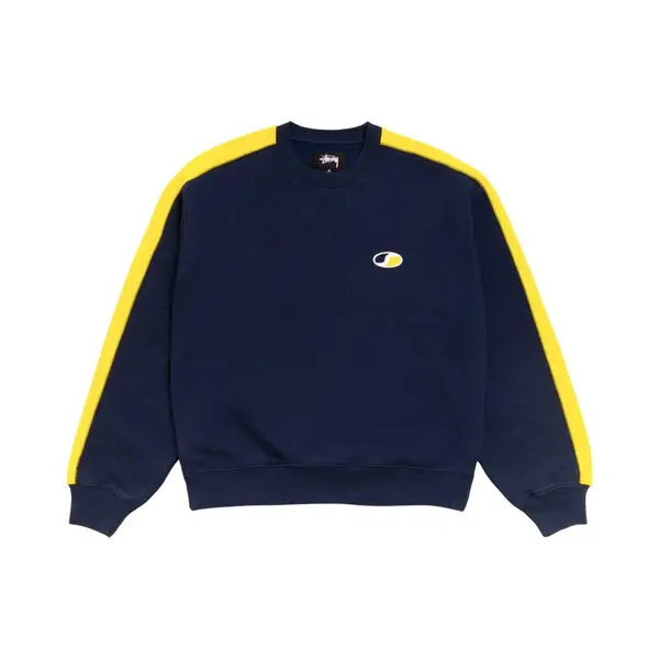 StÜssy Paneled Stripe Crewneck Pullover