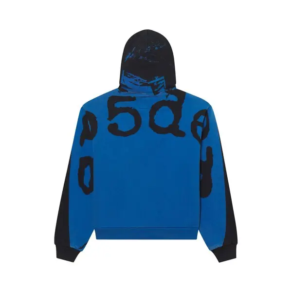 SP5DER Overprint Zip Hoodie 'onyx