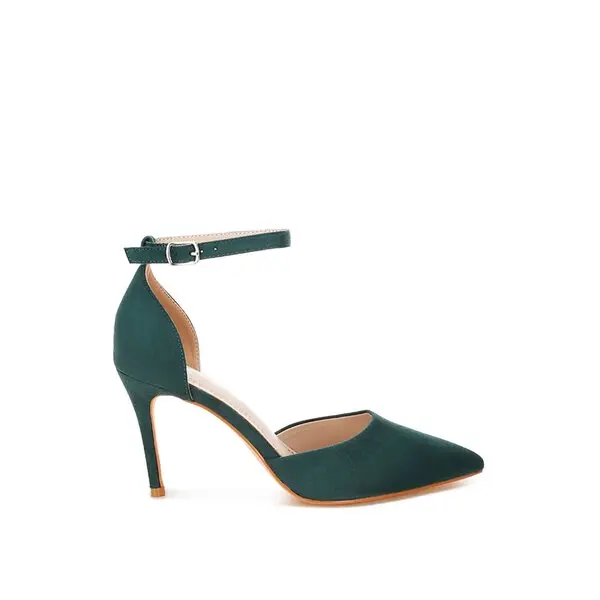 RAG & CO Dolona Microfiber Stiletto Heel Sandals In By - Green