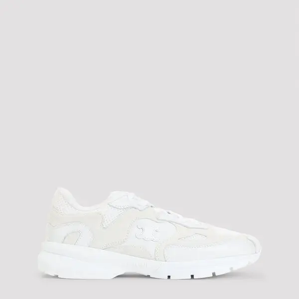 Celine Low Lace-up Sneakers - White