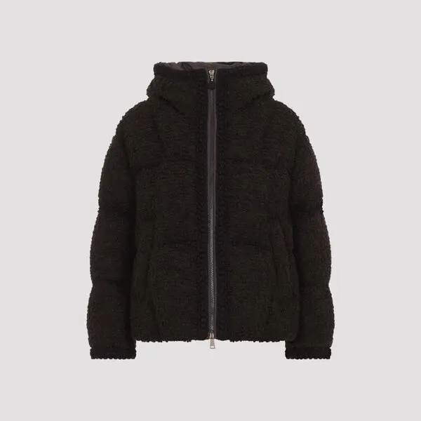 Moncler Cristallin Wool-blend Down Jacket For - Brown