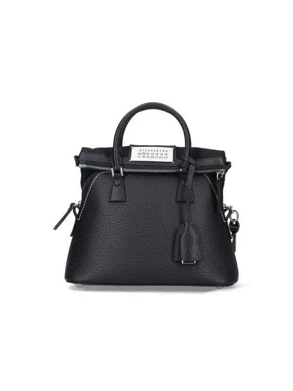 MAISON MARGIELA Cow Leather Shoulder Bag - Black