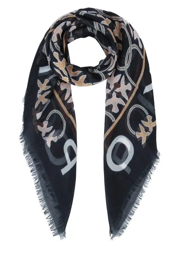 Pinko Modal Logo Foulard Scarf