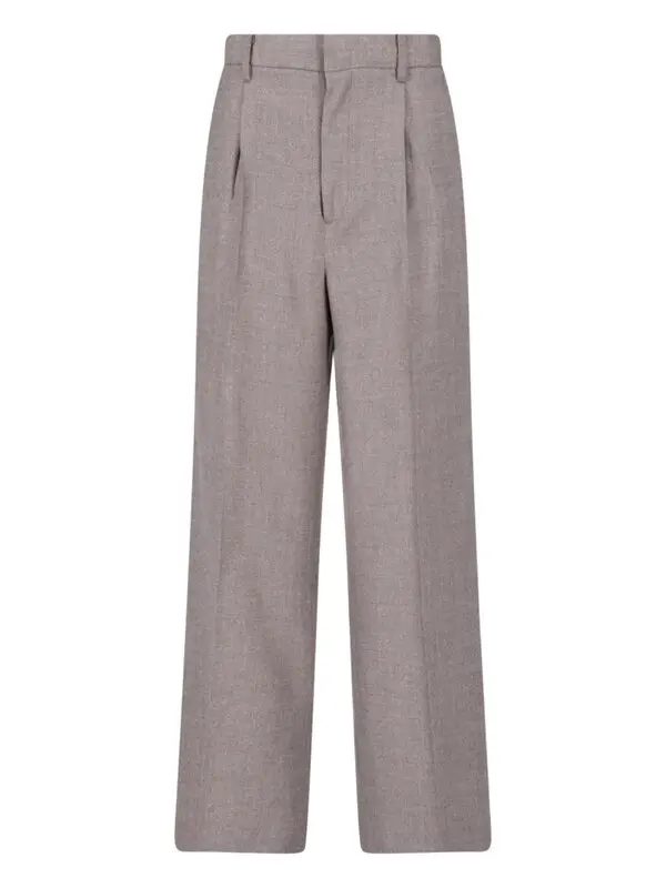 Auralee High-waist Wide-leg Wool Trousers