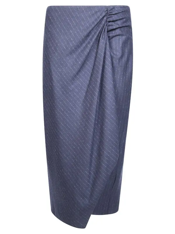 Pinko Capena Flanella Mini Skirt - Blu