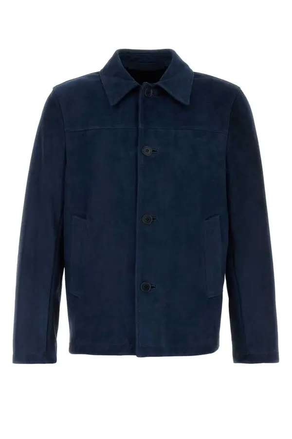SALVATORE SANTORO Ovine Leather Suede Jacket