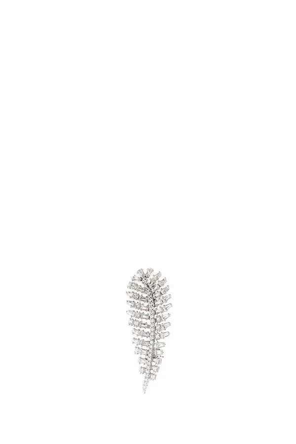 SWAROVSKI Metal Vienna Mini Brooch, Rhodium Finish - Silver