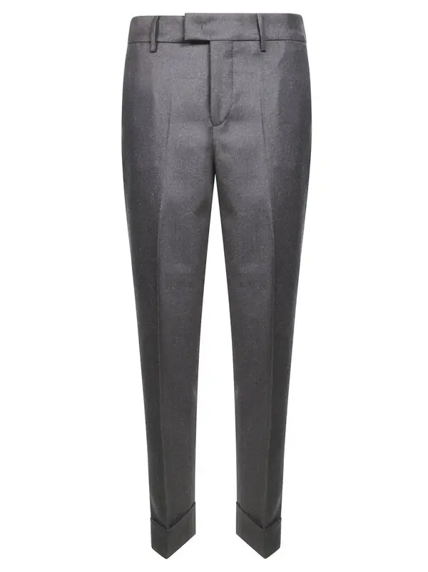 BERWICH Comfort Waist Pants With Hem Pleat