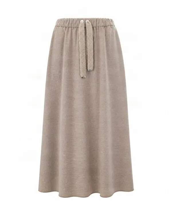 Herno Drawstring Waist Maxi Skirt - Chantilly