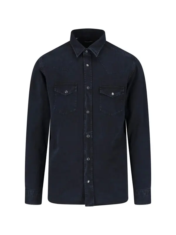 TOM FORD Snap-front Western Shirt