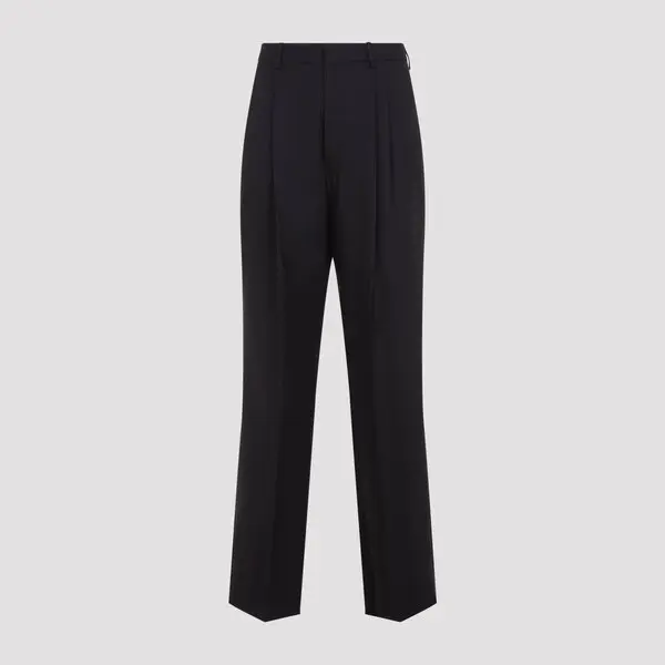 Dries Van Noten Panrom Straight Wool Pants