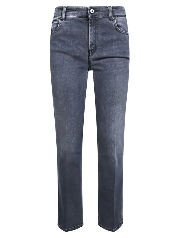 Max Mara Drapal Lo-style Jeans Trombetta - Nero