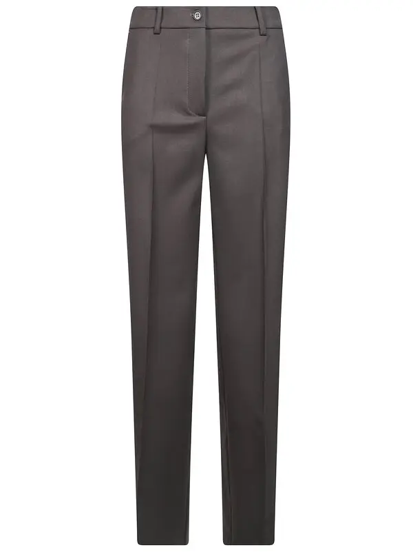 PAROSH Stretch Wool Blend Trousers