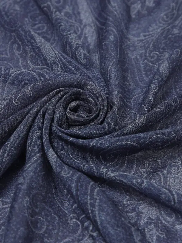 Etro Fringed Paisley Jacquard Cashmere Scarf