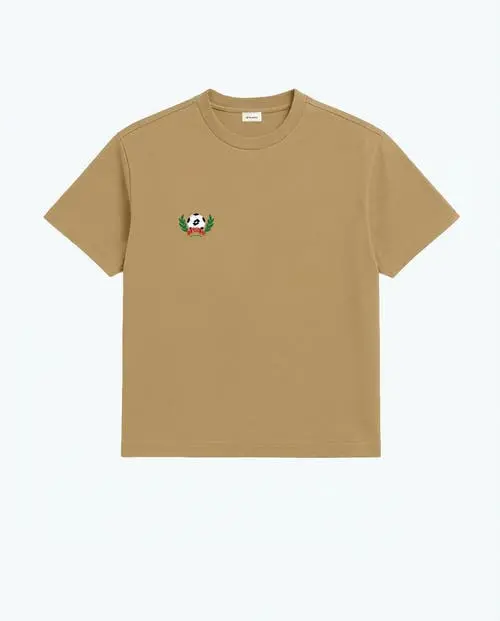 LOTTO Match Day Short Sleeve T-shirt - Tan