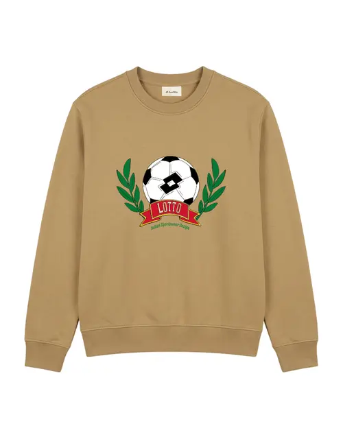 LOTTO Match Day Crewneck Sweater Organic Cotton - Tan