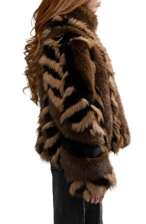 AZALEA WANG Inez Faux Fur Jacket