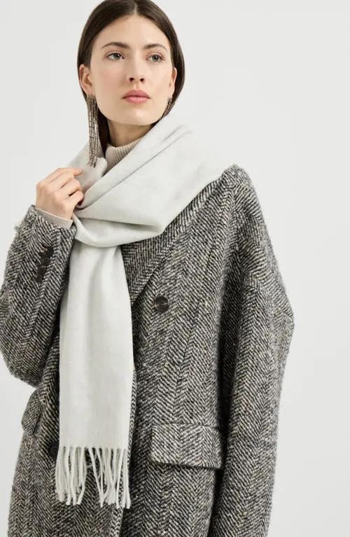 Brunello Cucinelli Cashmere Scarf - Fog