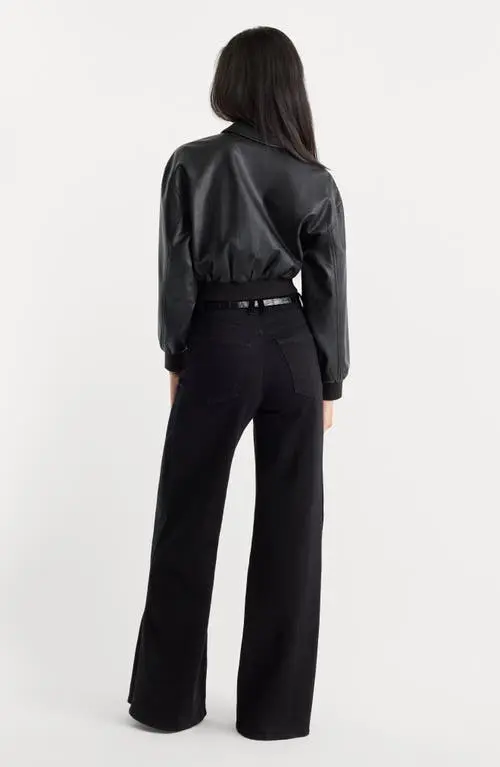 Good American Good Waist High Waist Palazzo Wide Leg Jeans