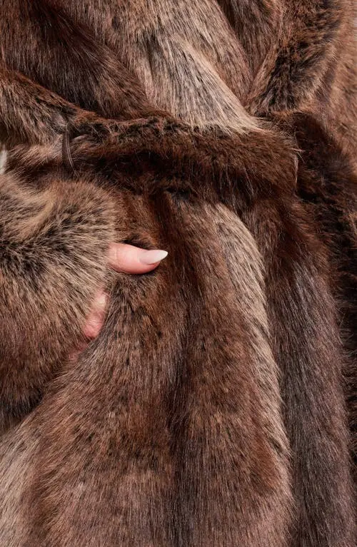 AZALEA WANG Cersei Faux Fur Jacket