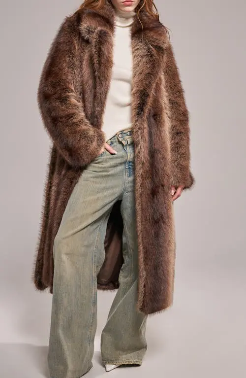 AZALEA WANG Cersei Faux Fur Jacket
