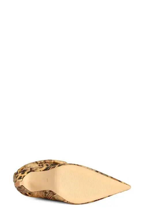AZALEA WANG Sterre Leopard Print Knee High Boot