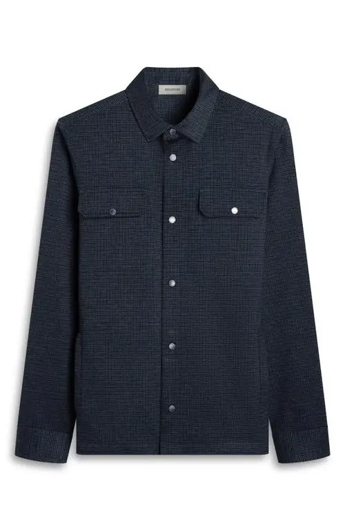 Bugatchi Long Sleeve Knit Button Up Shirt