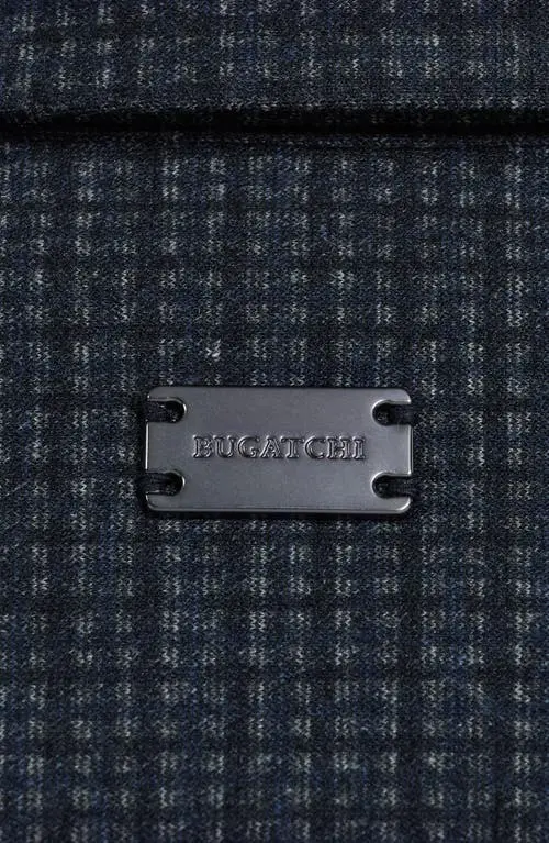 Bugatchi Long Sleeve Knit Button Up Shirt