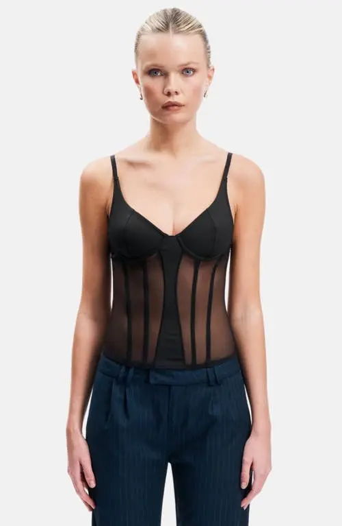 OW Sivara Corset Top - Black