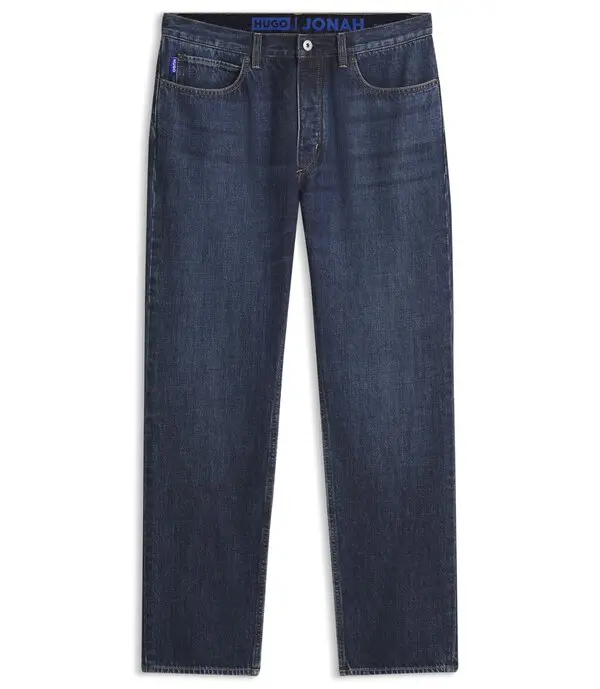 Hugo Regular-fit Dark-blue Stonewashed Denim Jeans