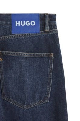 Hugo Regular-fit Dark-blue Stonewashed Denim Jeans