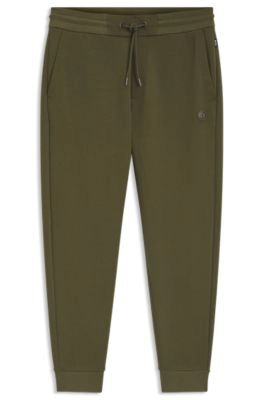BOSS Regular-fit Cotton Blend Jogger Pants With Drawstring