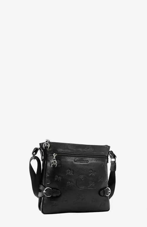 CAVALINHO Cavalo Lusitano Embossed Leather Crossbody Bag