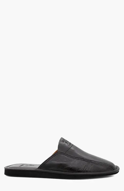 CAVALINHO Gentleman Leather House Slippers 102 - Black