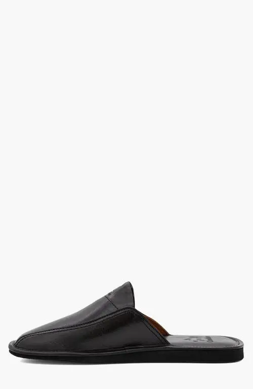 CAVALINHO Gentleman Leather House Slippers 102 - Black