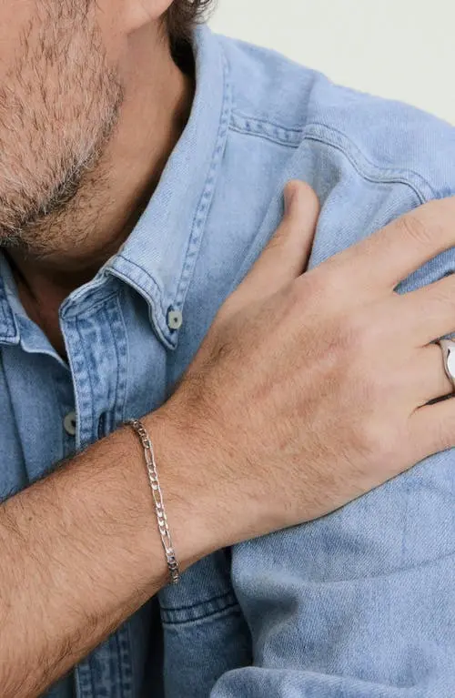 Mejuri Bold Figaro Chain Bracelet