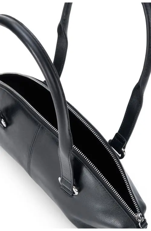 Staud Hester Mini Leather Shoulder Bag - Black