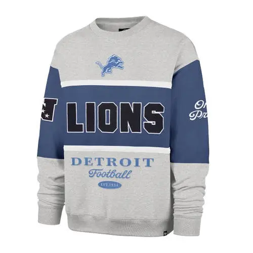 '47 47 Detroit Lions Blockfield Sweatshirt - Blue