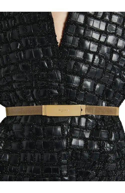 Balmain Braided Brass Belt