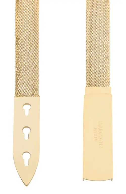Balmain Braided Brass Belt